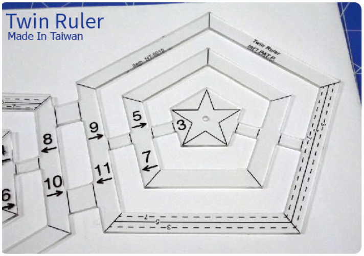 Twin Pentagon Ruler